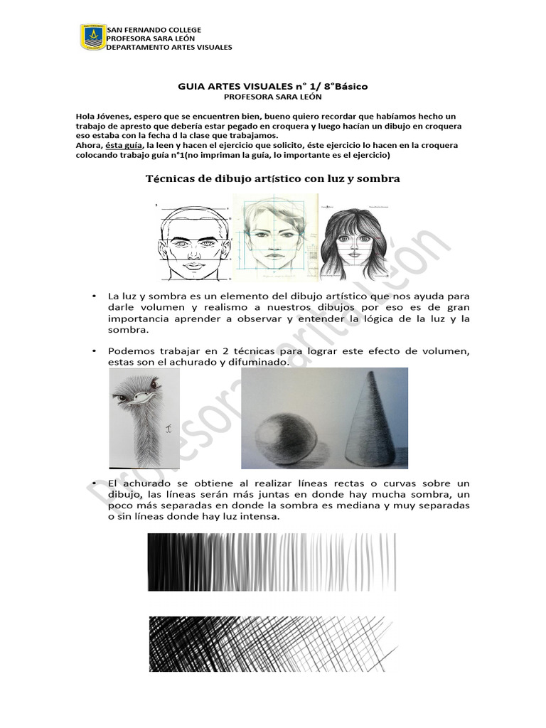 GUIA-n°1ARTES-VISUALES-8vo-BÁSICO | PDF