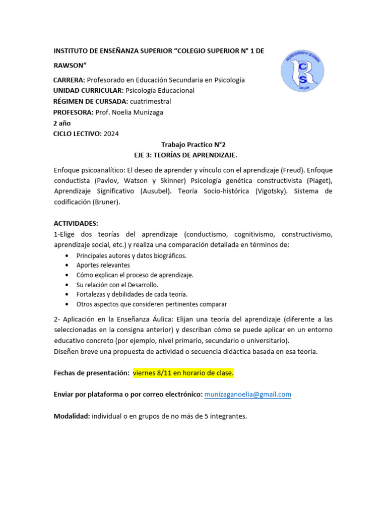 Trabajo Practico °2 - EJE III | PDF