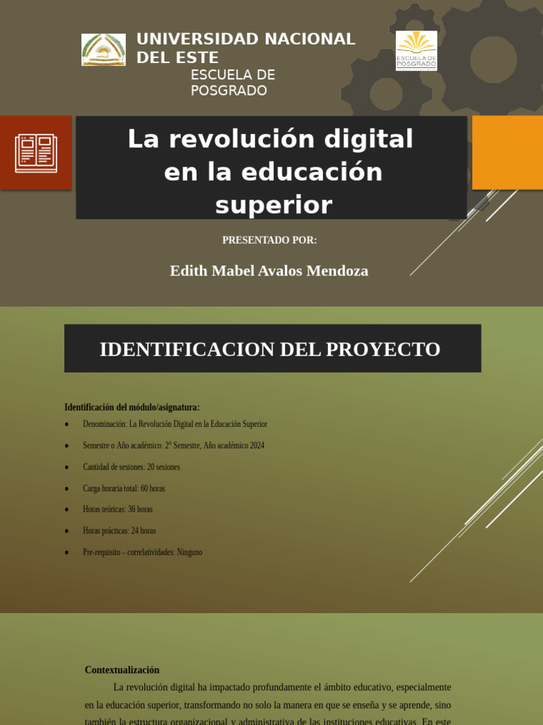 Presentacion Proyecto REVOLUCION DIGITAL | PDF | Enseñando | Evaluación