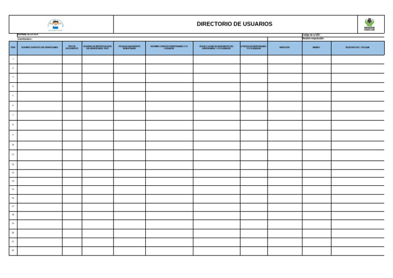 Directorio Formato | PDF