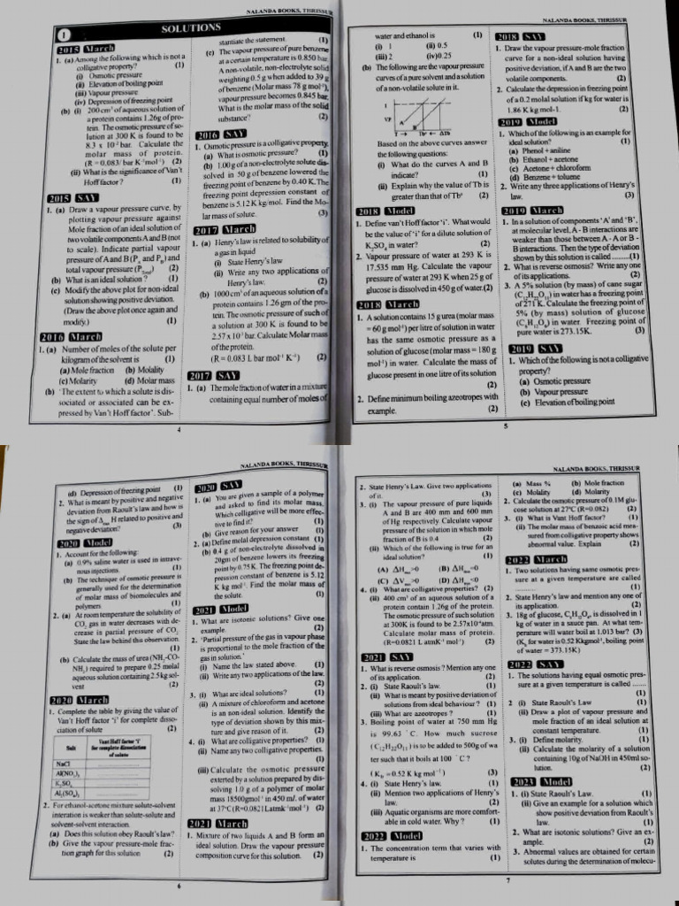 Chemistry PYQ CH 1-5 | PDF