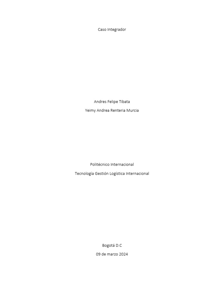 ALGEBRA LINEAL CASO INTEGRADOR | PDF