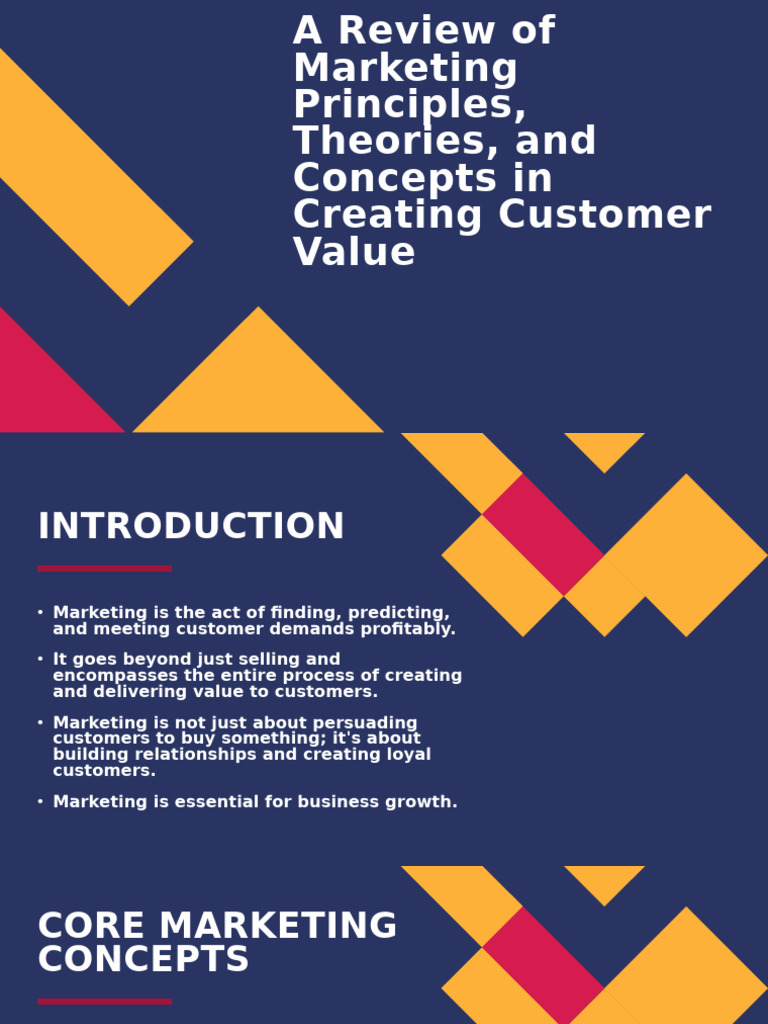 A Review of Marketing Principles, Theories | PDF | Marketing | Customer