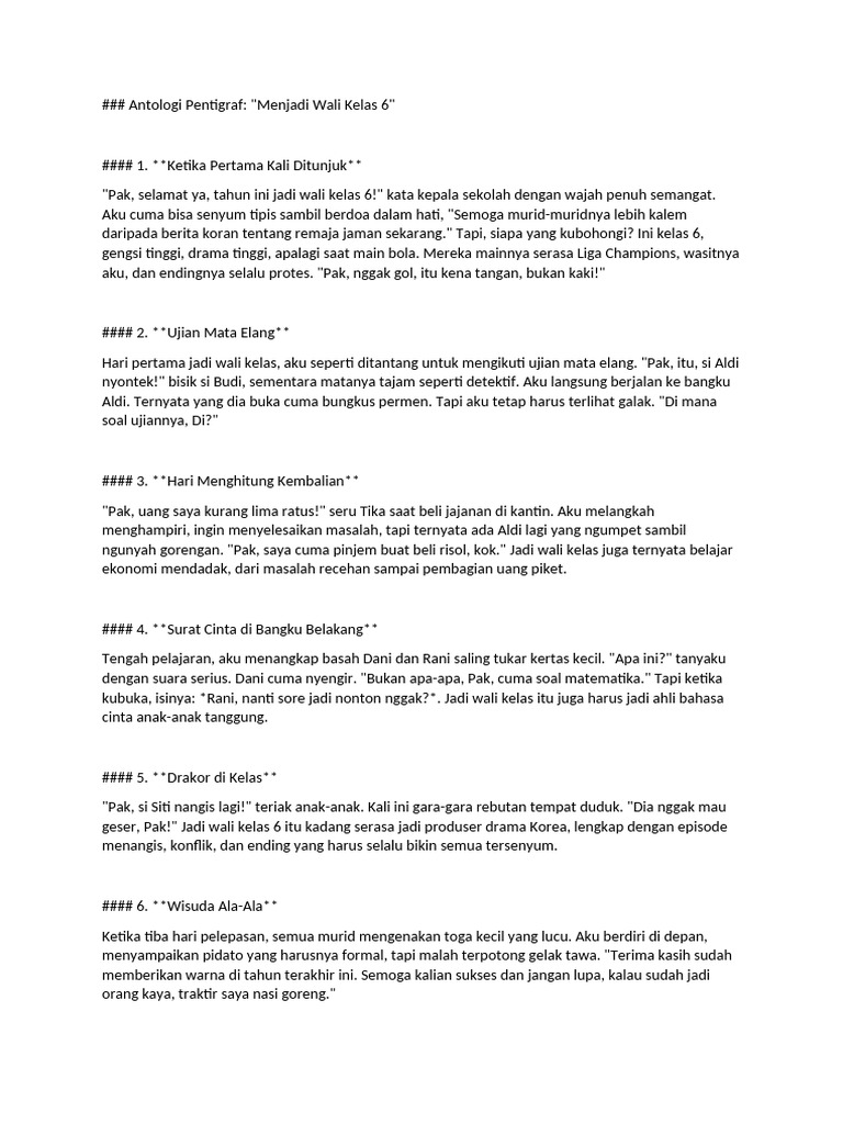 Antologi Pentigraf | PDF