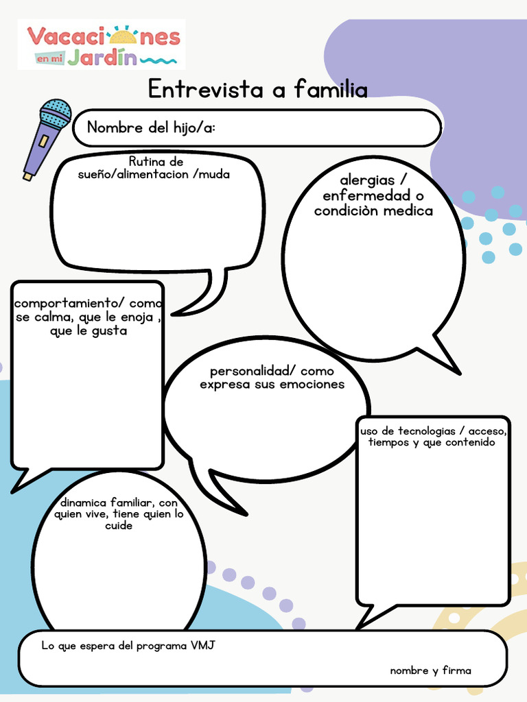 Entrevista A Familias | PDF