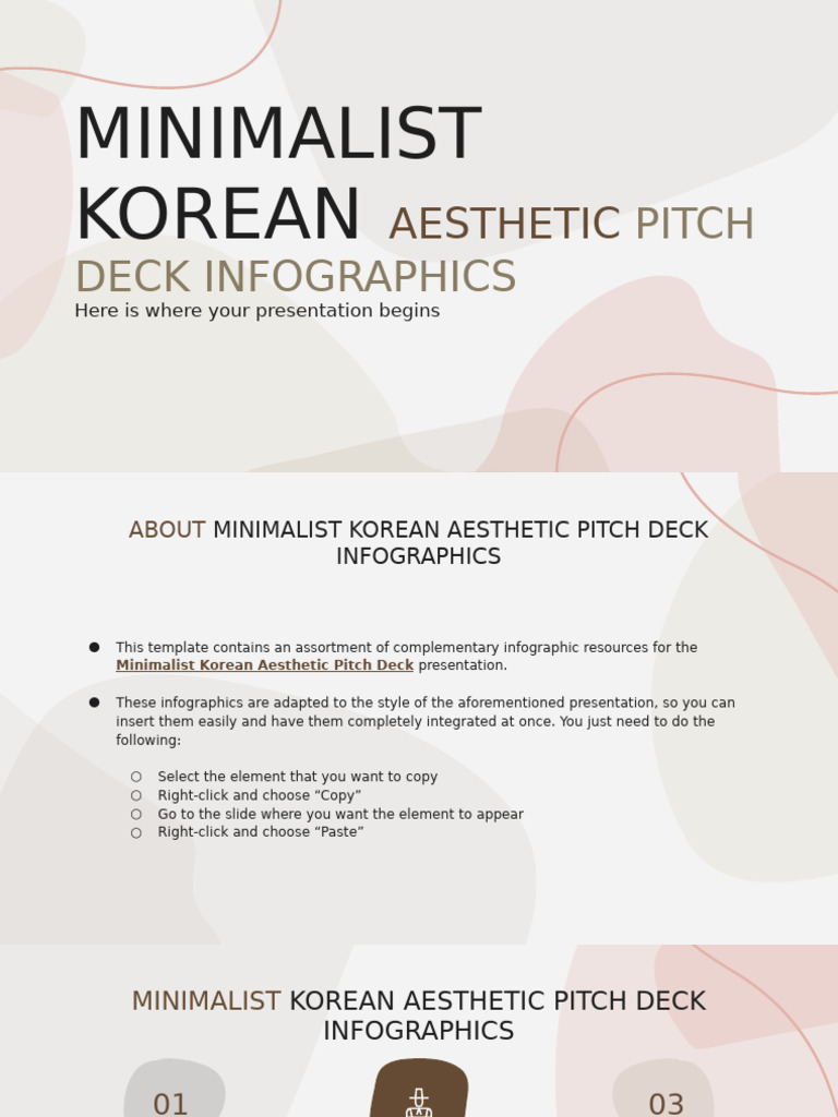 Minimalist Korean Aesthetic Pitch Deck Infographics by Slidesgo | PDF ...