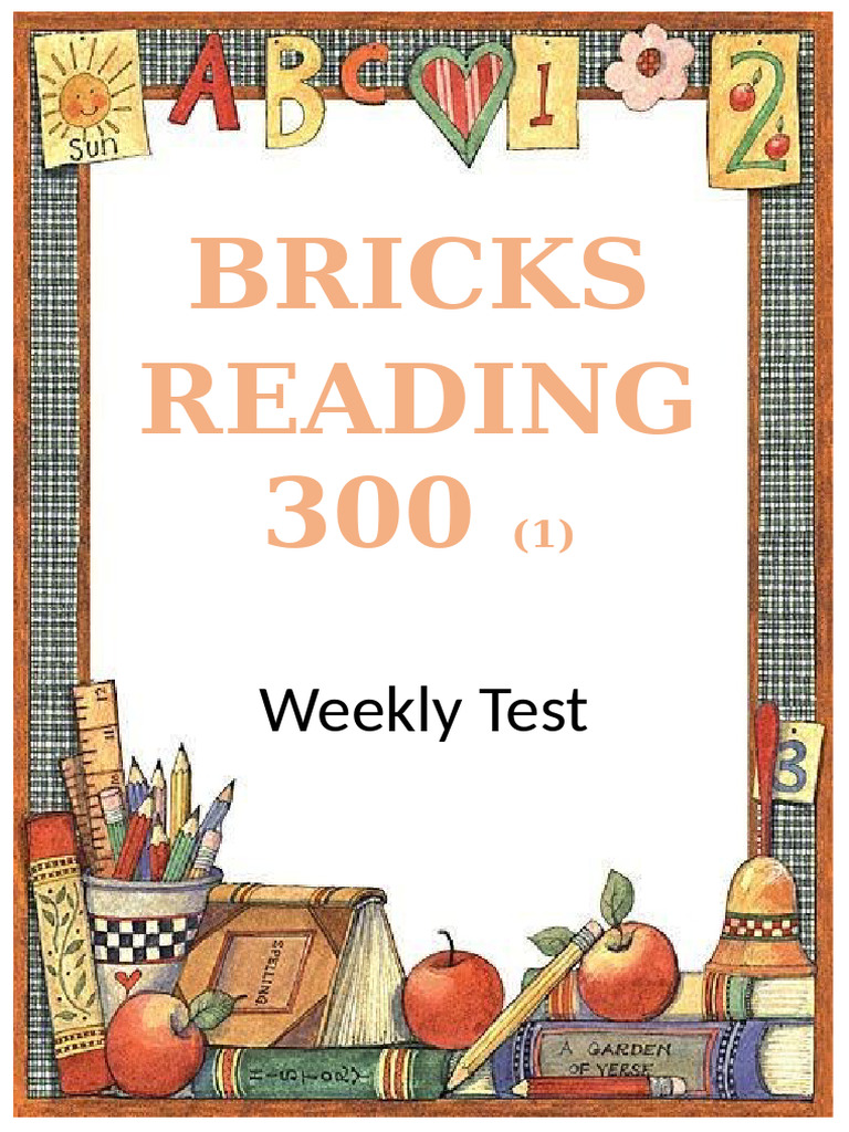 Bricks Reading 300-1 | PDF
