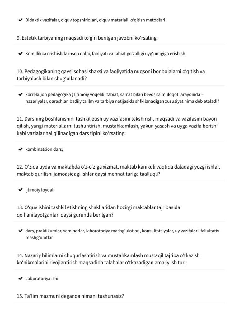 UMUMIY PEDAGOGIKA - HEMIS Student Axborot Tizimi | PDF