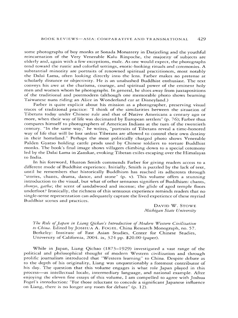 The Role of Japan in Liang Quchao's Introduction of Modern Western ...
