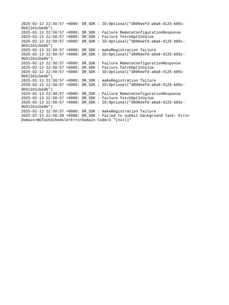 Digital Reef SDKLog | PDF