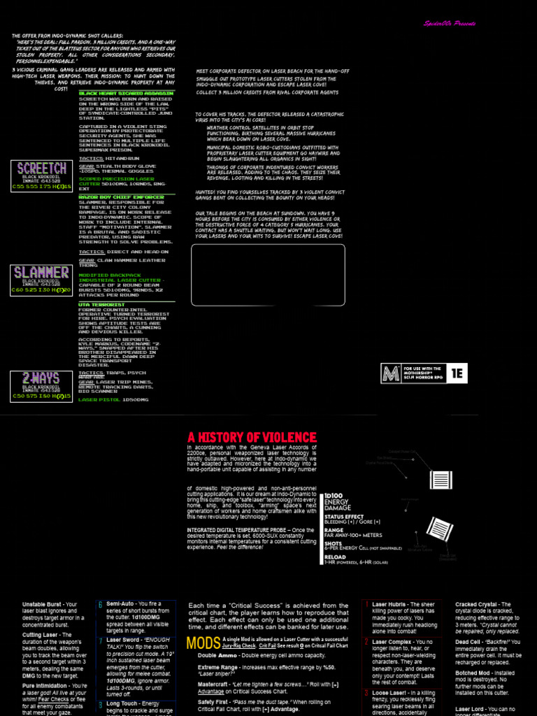Miami Laser Cutter Massacre v1 | PDF