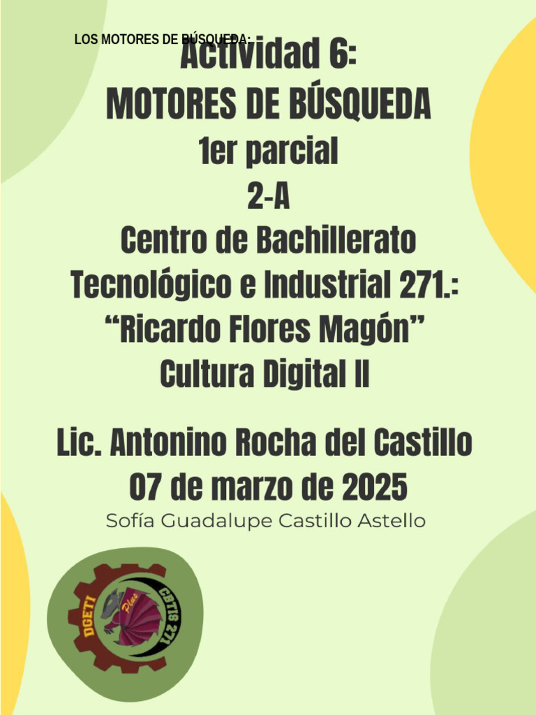 Act6_SofíaGuadalupeCastilloAstello _2°A | PDF | Informática | ciberespacio