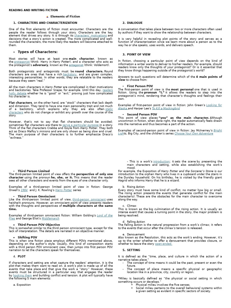 Reading and Writing Fiction | PDF | Narration