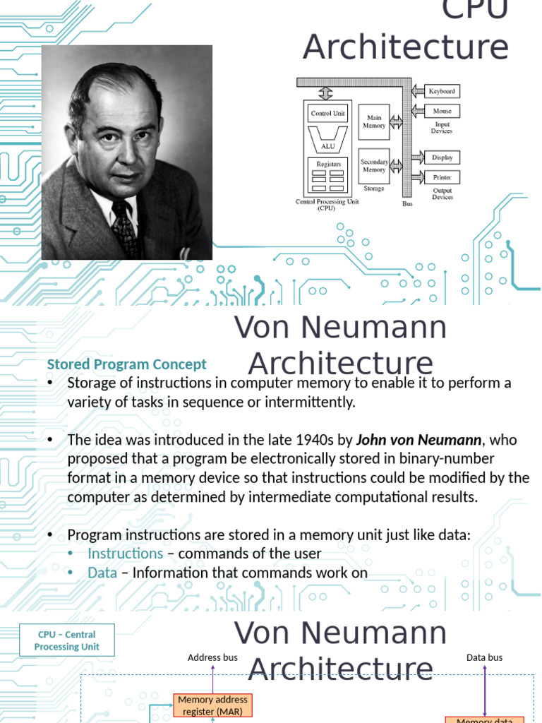 4.1.1 Von Neumann Architecture | PDF | Hdmi | Central Processing Unit