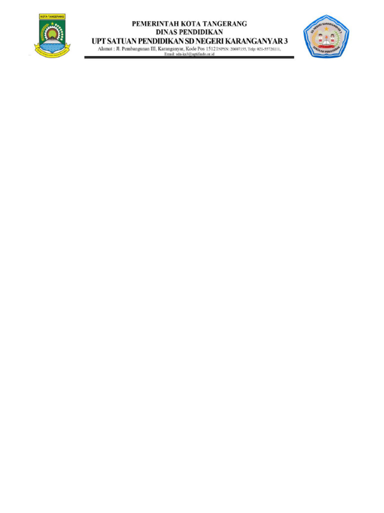 Kop Surat SD Baru | PDF