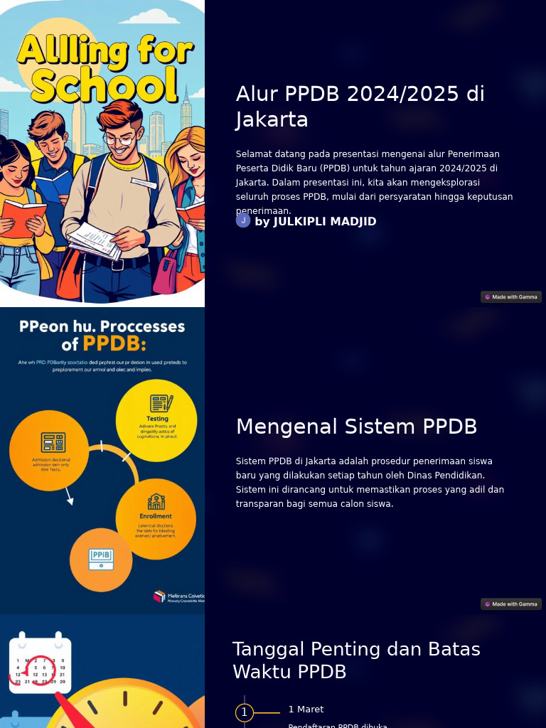Alur PPDB 20242025 Di Jakarta | PDF
