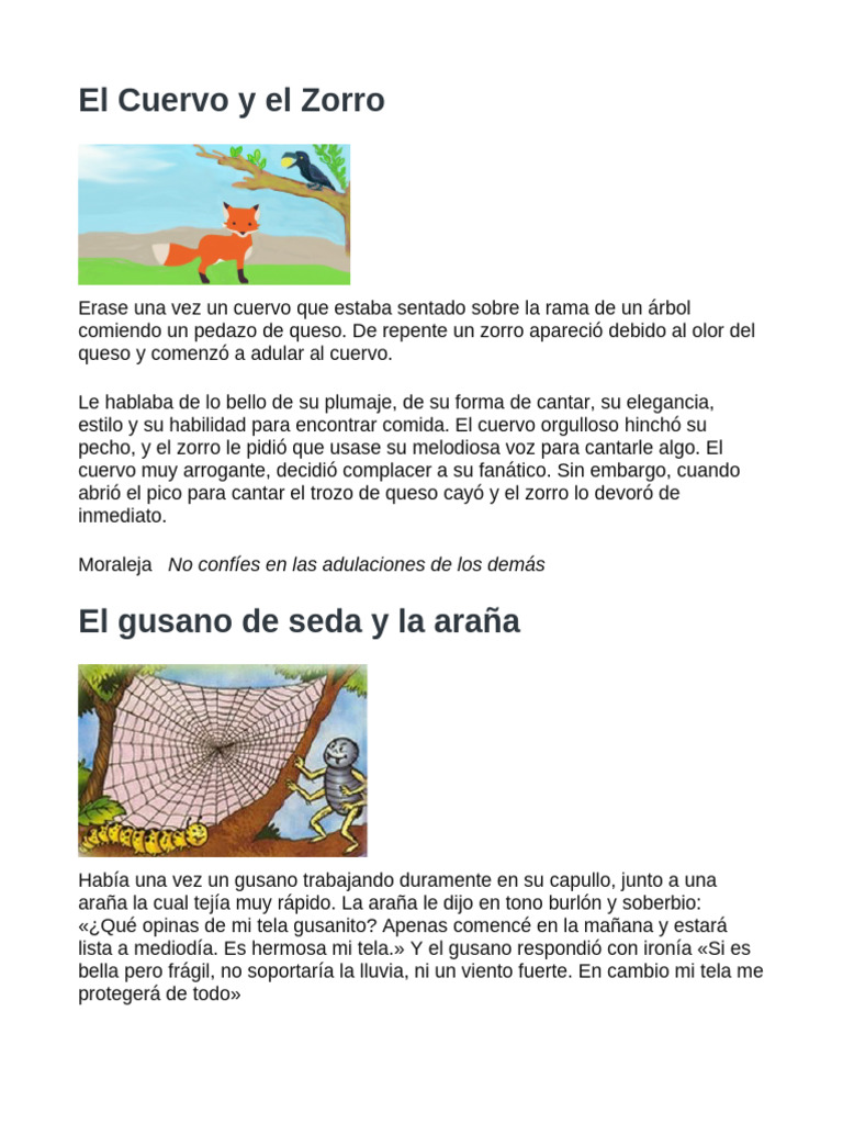 El Cuervo y El Zorro | PDF