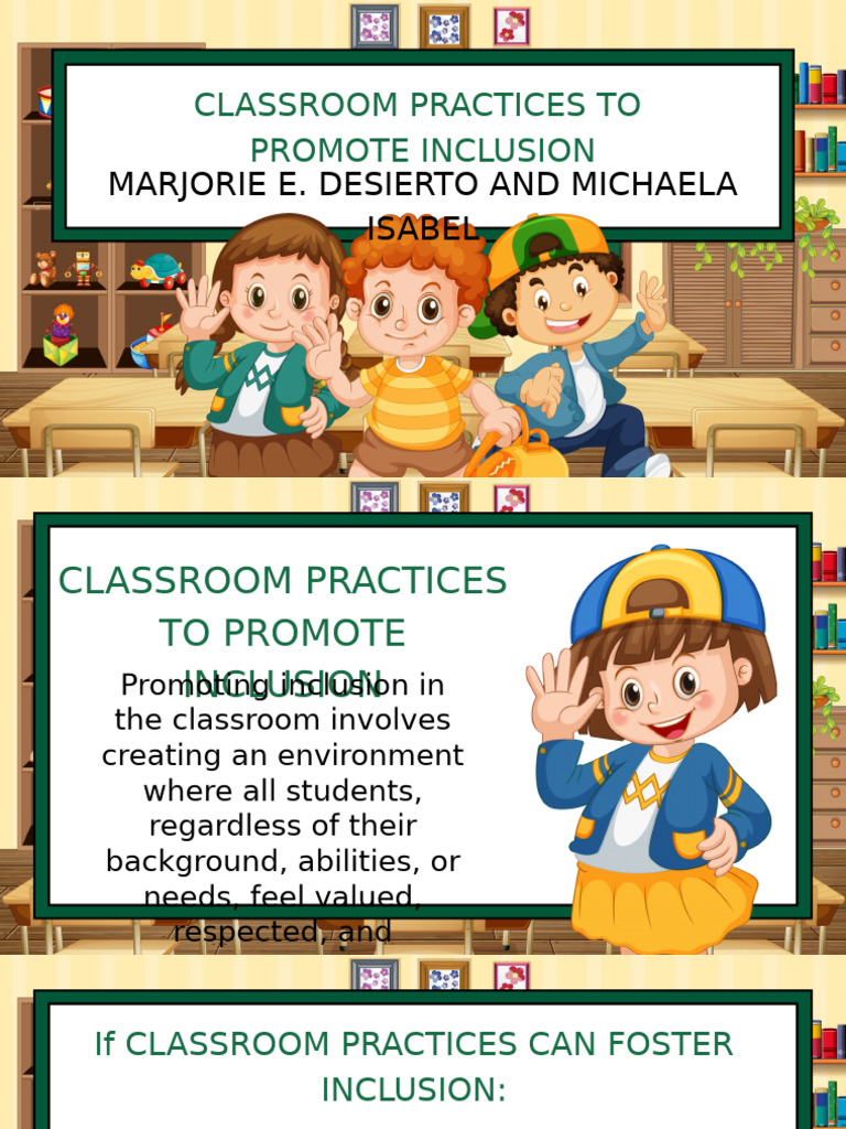 Colourful Cartoon Elementary Classroom Rules Educational Presentation ...