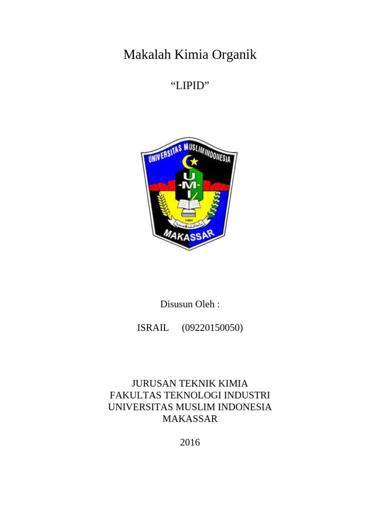 Makalah Kimor Lipid | PDF