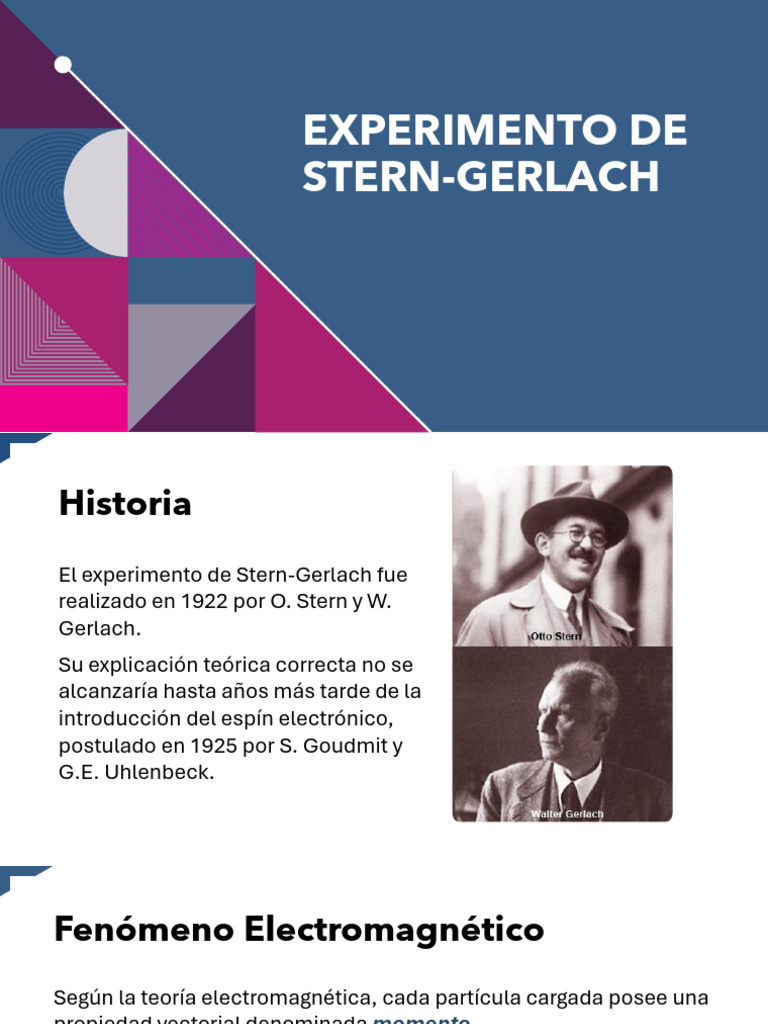 Experimento Stern Gerlach | PDF | Spin (Física) | Magnetismo