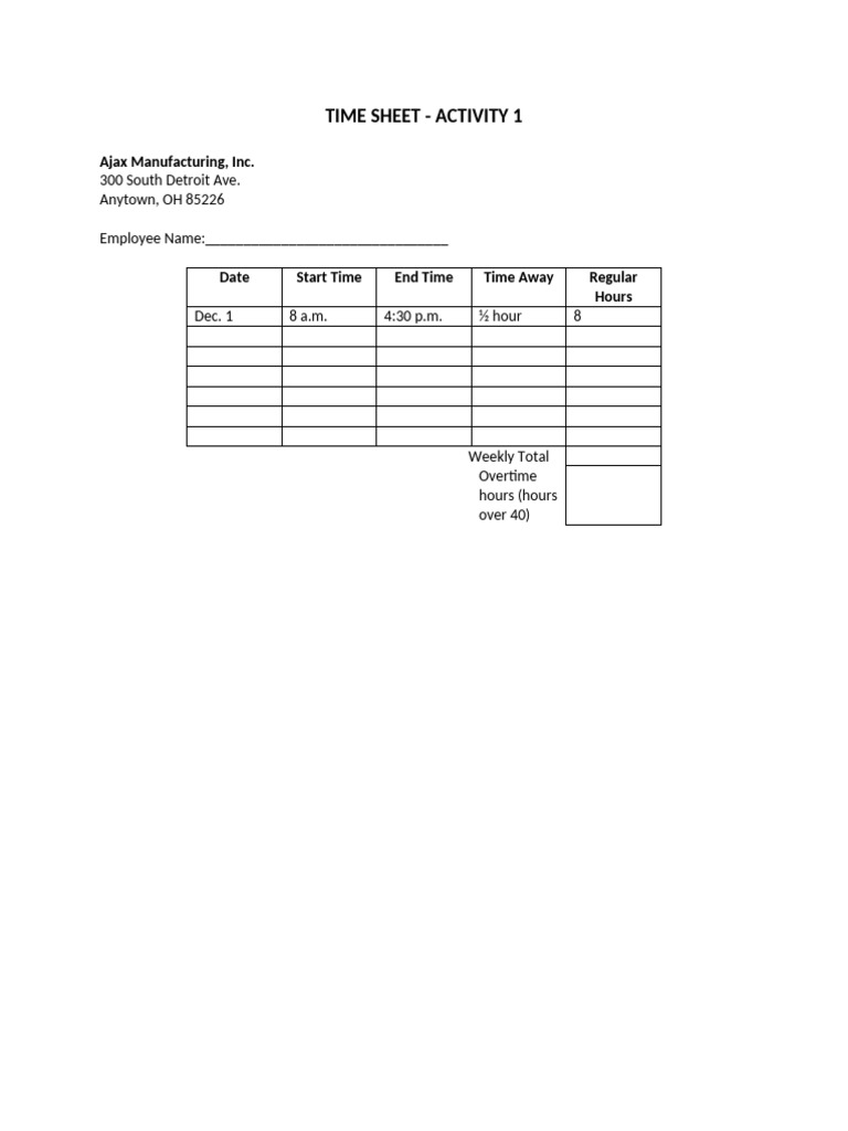 caru01c01p04_timesheet_activity_sheet (3) | PDF