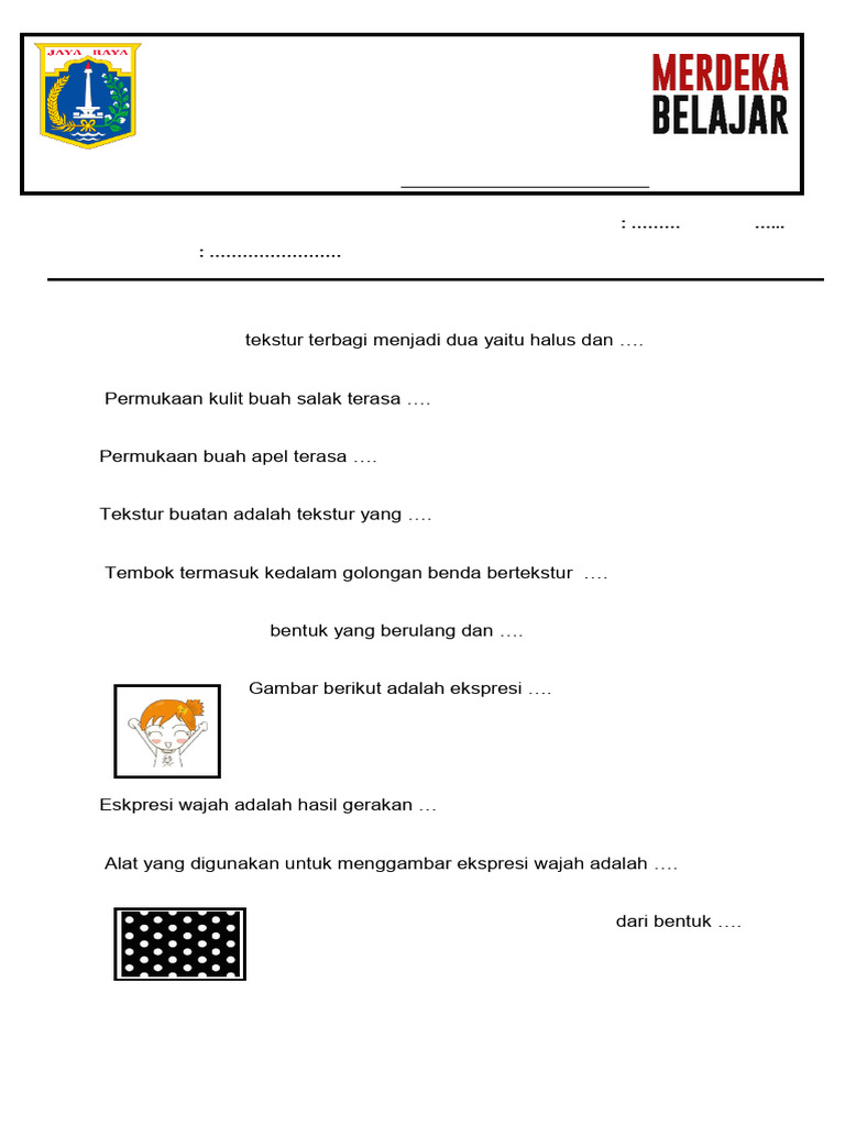 Soal Seni Rupa PDBK | PDF