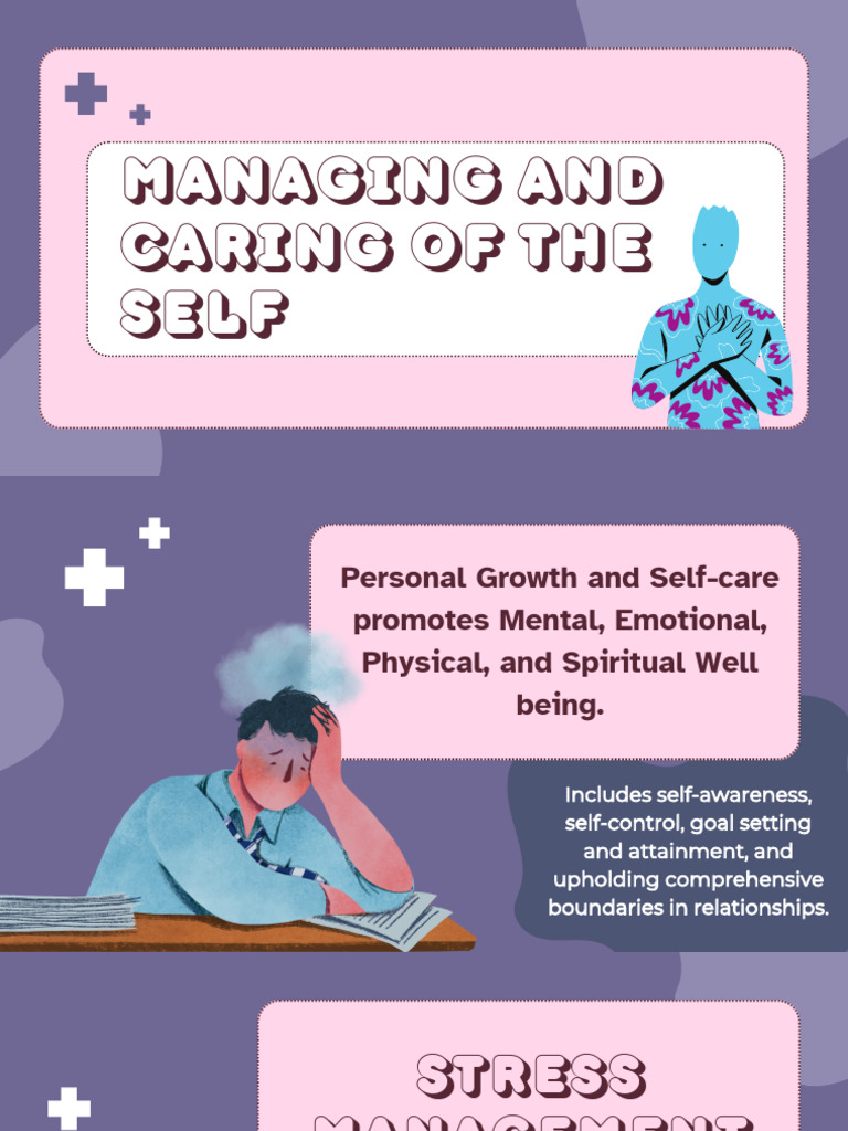 Pink Illustrated Mental Health Stress Management Presentation | PDF ...