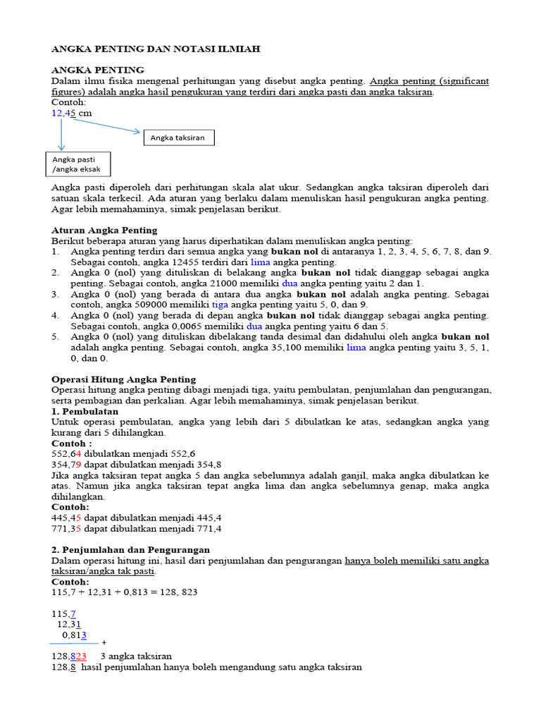 Angka Penting | PDF