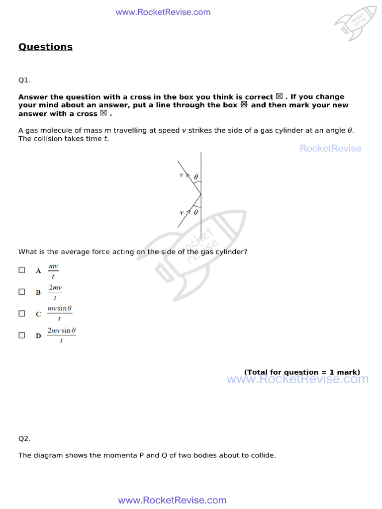 Ial Physics Ch5a Further Momentum | PDF