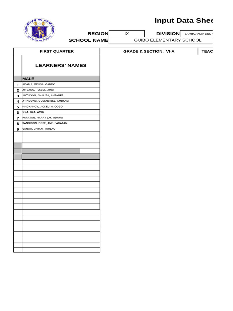Grade-6 B 1st Quarter 2024-2025 Jerum | PDF | Philippines