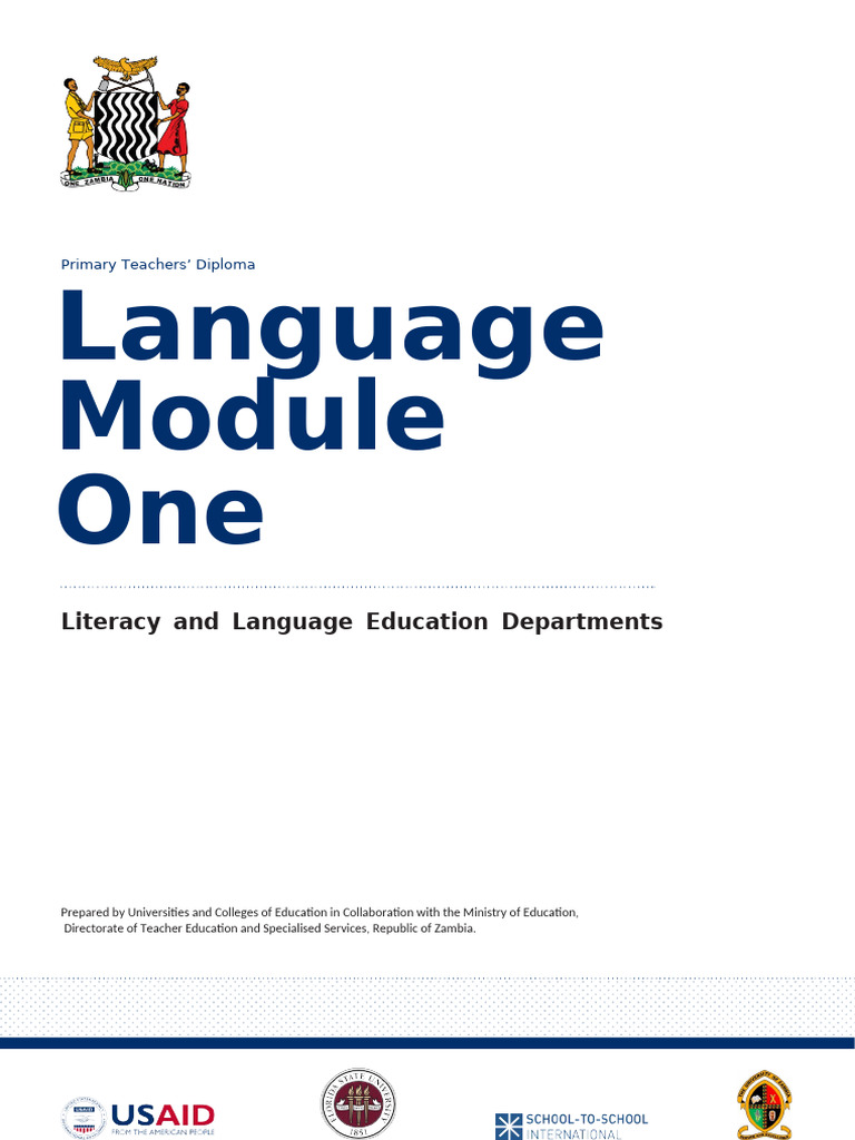Language Module 1 Students Version | PDF | Semantics | Linguistics