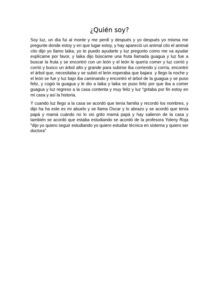 Quién Soy | PDF