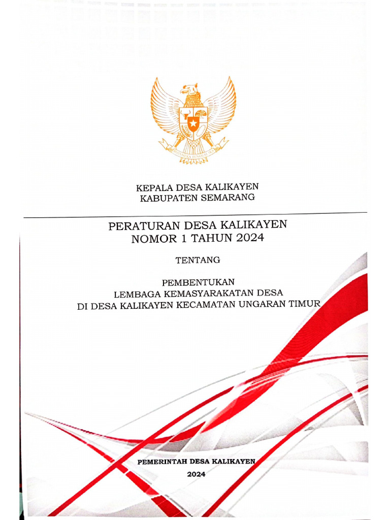 PERDES LKD DESA KALIKAYEN | PDF