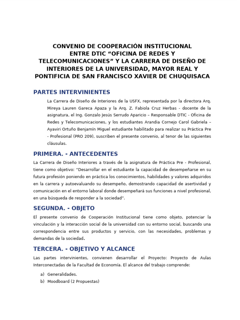 Convenio Práctica | PDF | Diseño