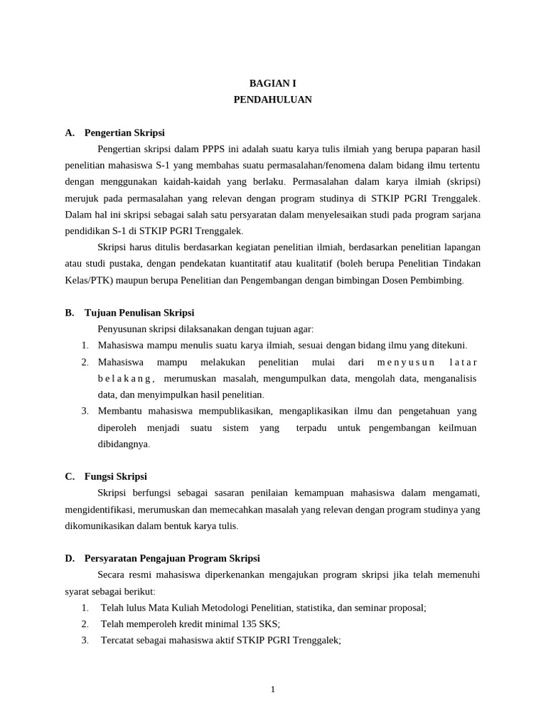 PPPS_PEDOMAN_PENULISAN PROPOSAL DAN SKRIPSI_2023_revisi isi | PDF