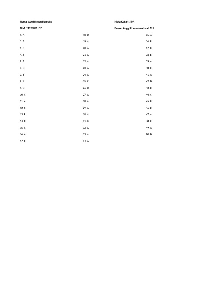 Ade Risman Nugraha - 21222061107 - IPA | PDF