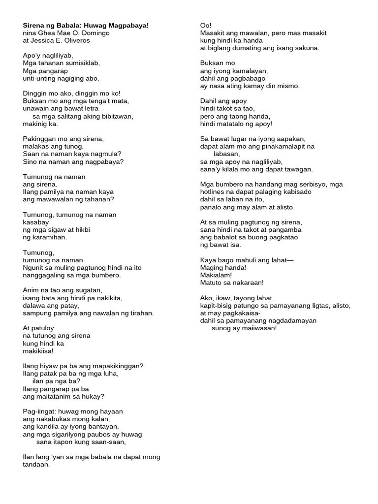 COMRES 4 - Spoken Poetry | PDF