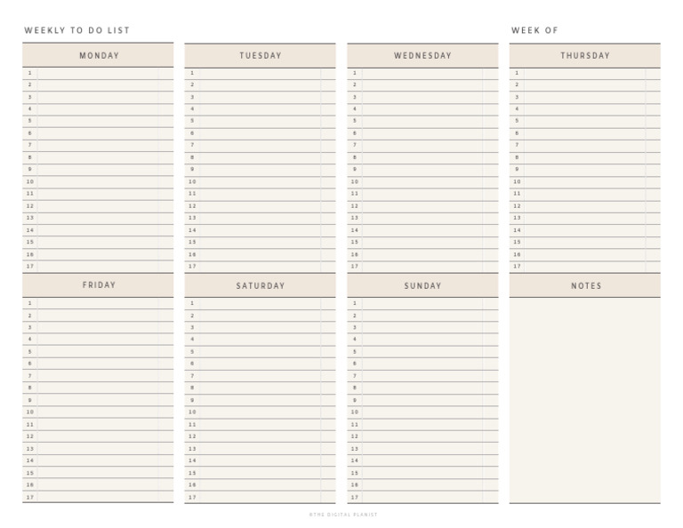 Weekly To Do List_Part2 | PDF