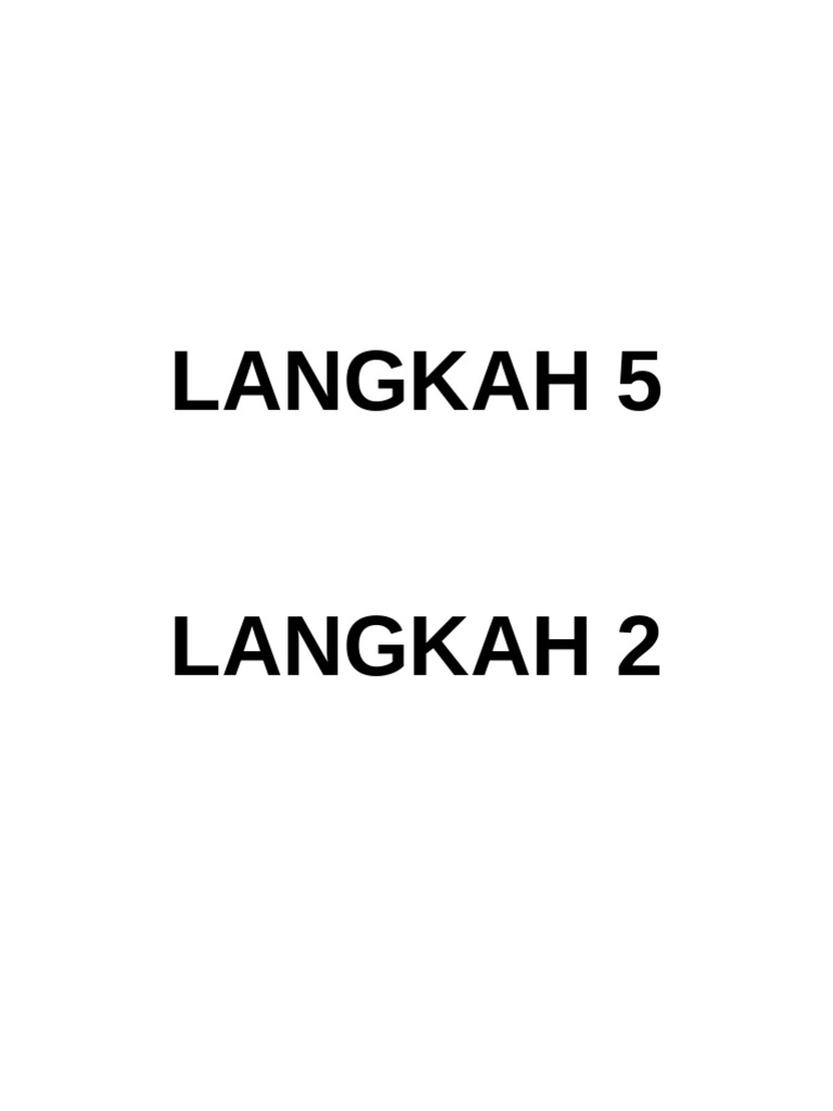 LANGKAH 1STIVEN | PDF