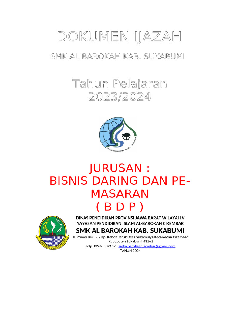 COVER Dokumen Ijazah | PDF