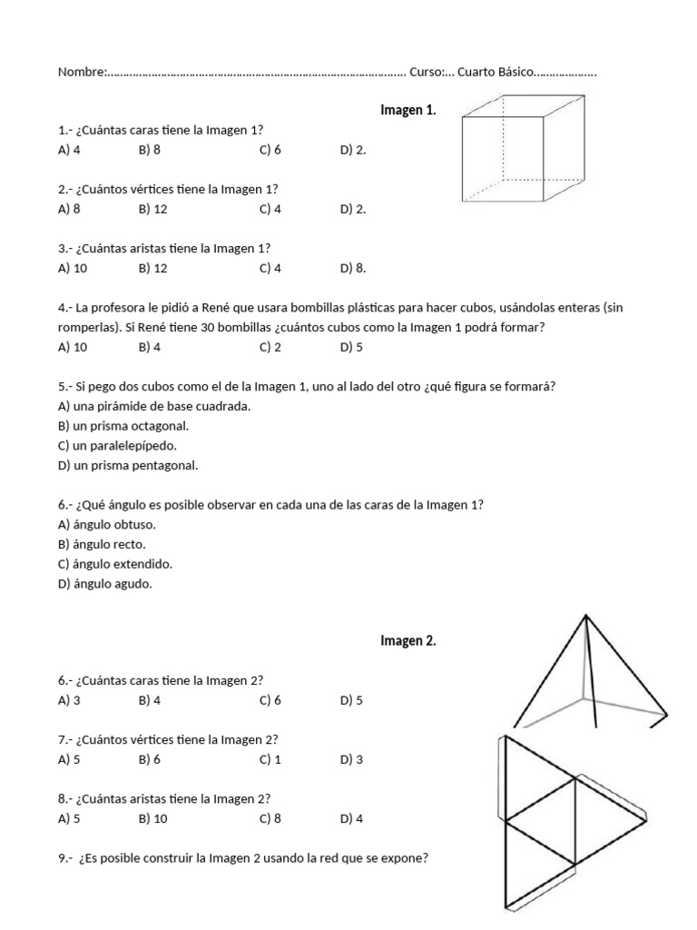 Actividad Geometría 2D 3D | PDF | Ángulo | Geometría Convexa
