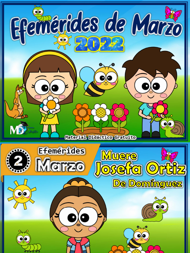 Efemérides de Marzo para Primaria | PDF