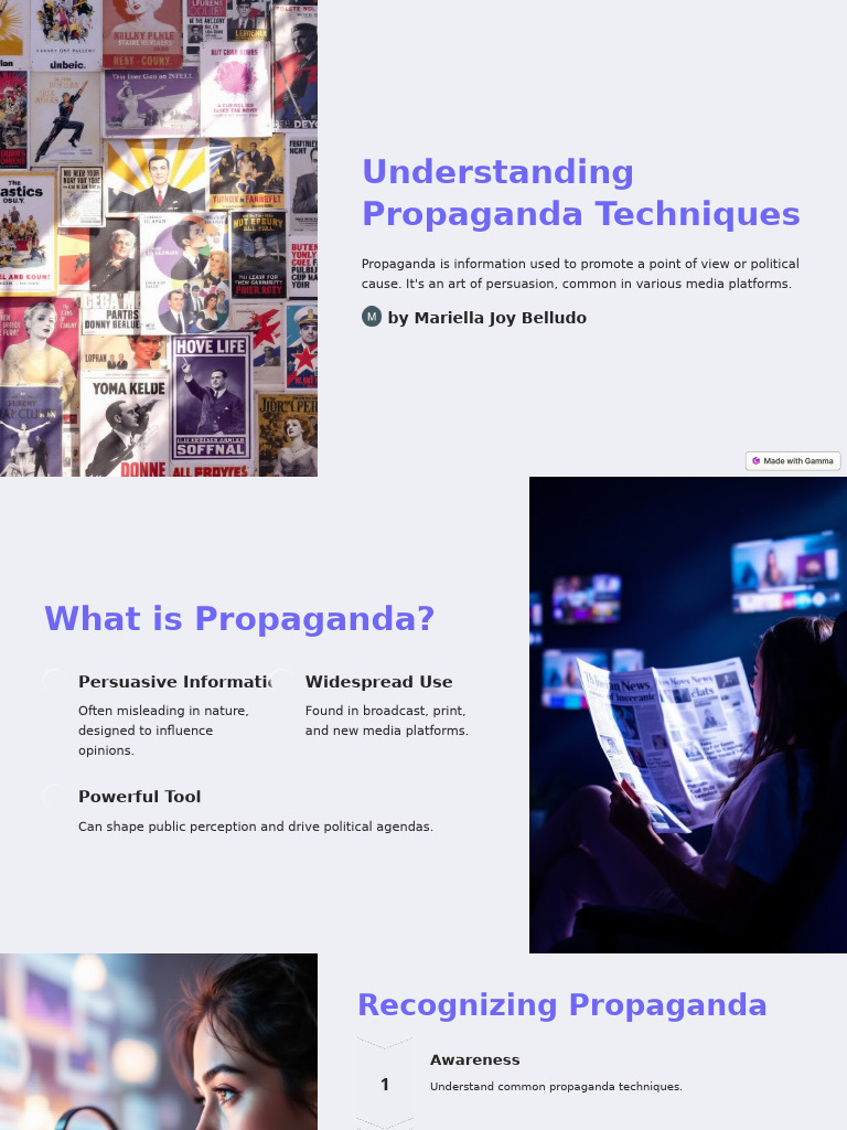 Understanding Propaganda Techniques | PDF