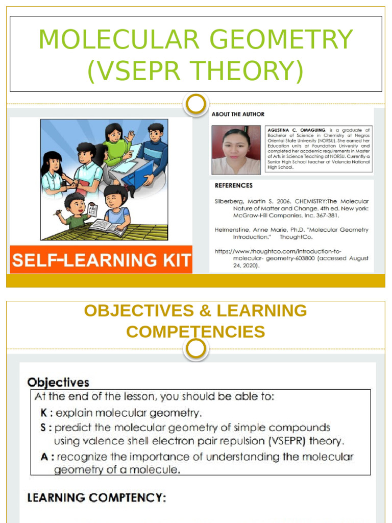 Molecular Geometry Vsepr Theory | PDF | Chemical Polarity | Chemical Bond
