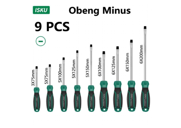 3.Obeng Minus 1 Set (Isi 9 Pcs) | PDF