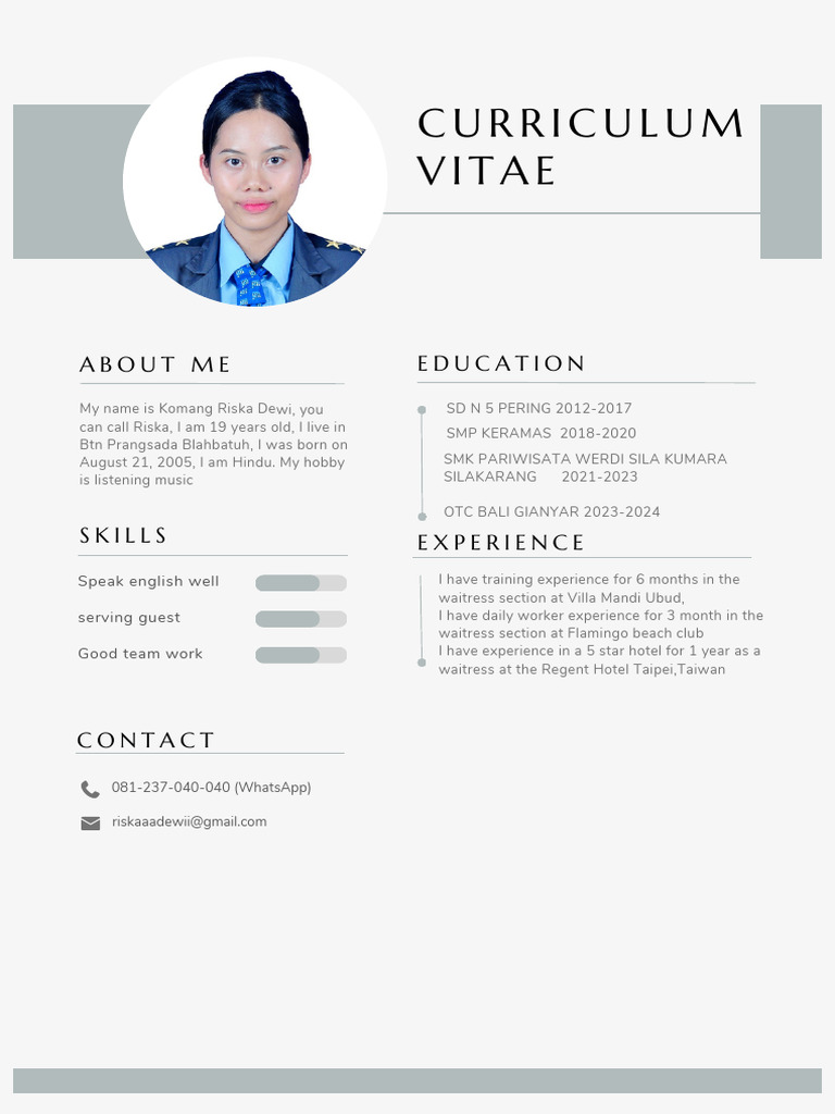 CV Riska Dewi | PDF