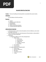 Balanced Skeletal Traction Procedure Guide | PDF | Clinical Medicine