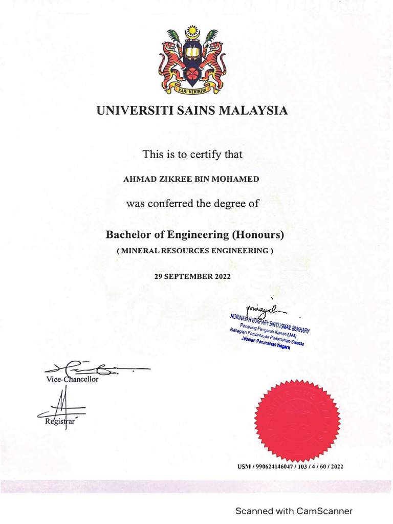 Sijil Degree Zikree 2 | PDF