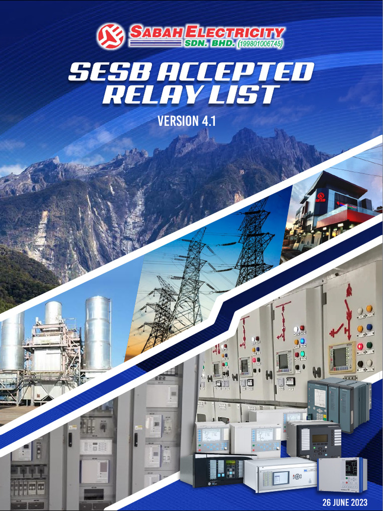 SESB Accepted Relay List Version 4 Rev 1 | PDF | Transformer | Relay