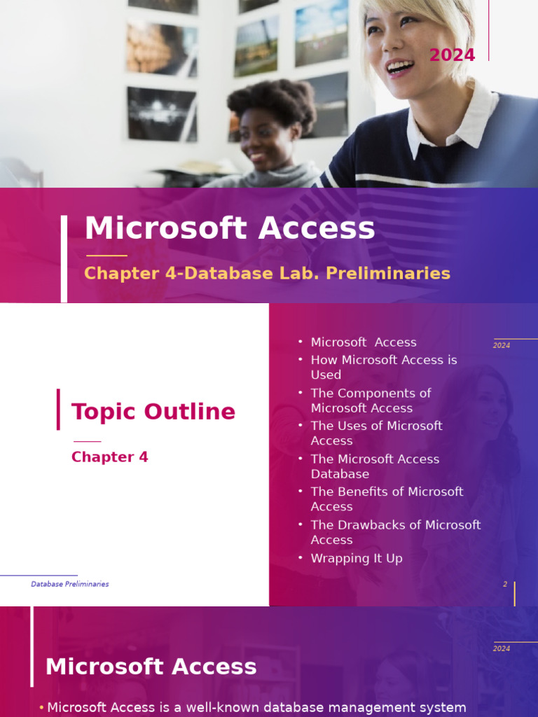 Chapter 4 Database Preliminaries New | PDF | Microsoft Access | Databases